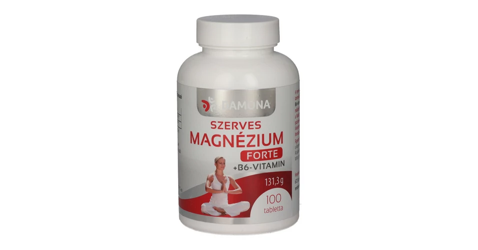 Magnézium Forte + B6-vitamin tabeltta 100 db Damona - Bioplaza Webshop